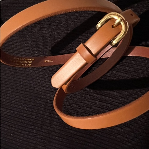 J. Crew | Accessories | J Crew Skinny Genuine Leather Belt | Poshmark